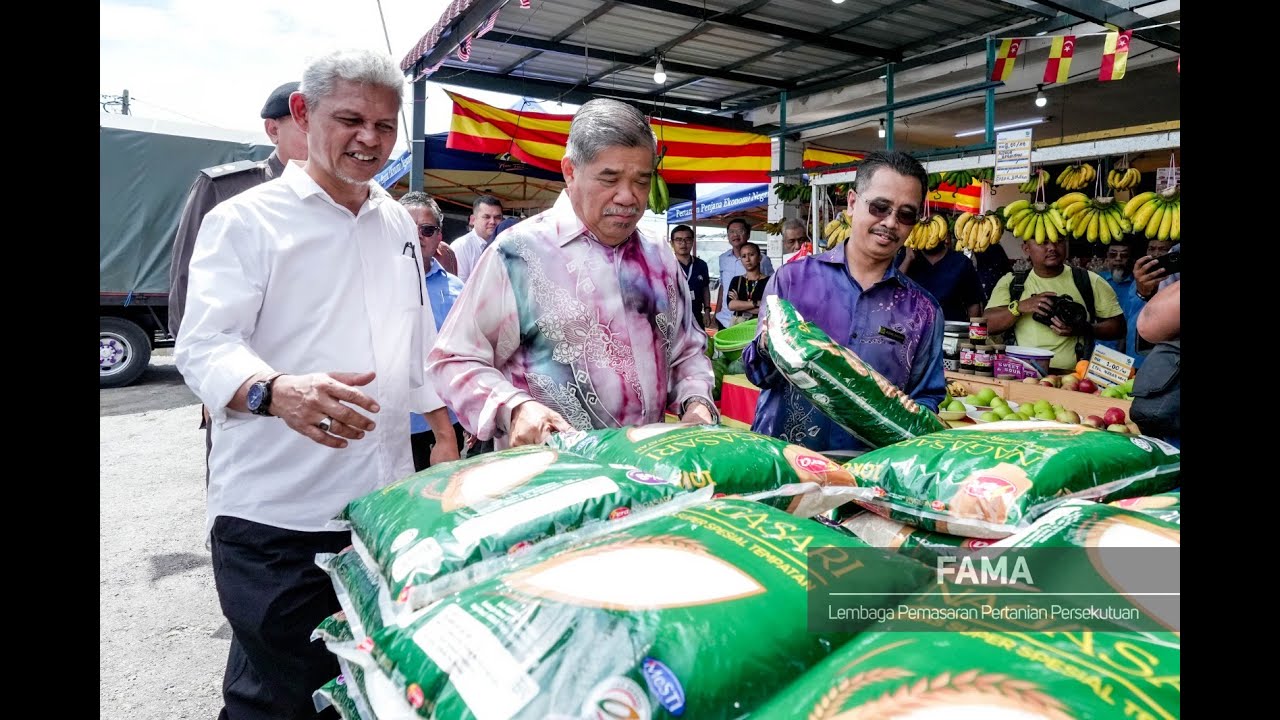 LAWATAN KERJA MENTERI KPKM BAGI PELAN INTERVENSI PENGEDARAN BERAS PUTIH TEMPATAN (BPT) - FAMA TV